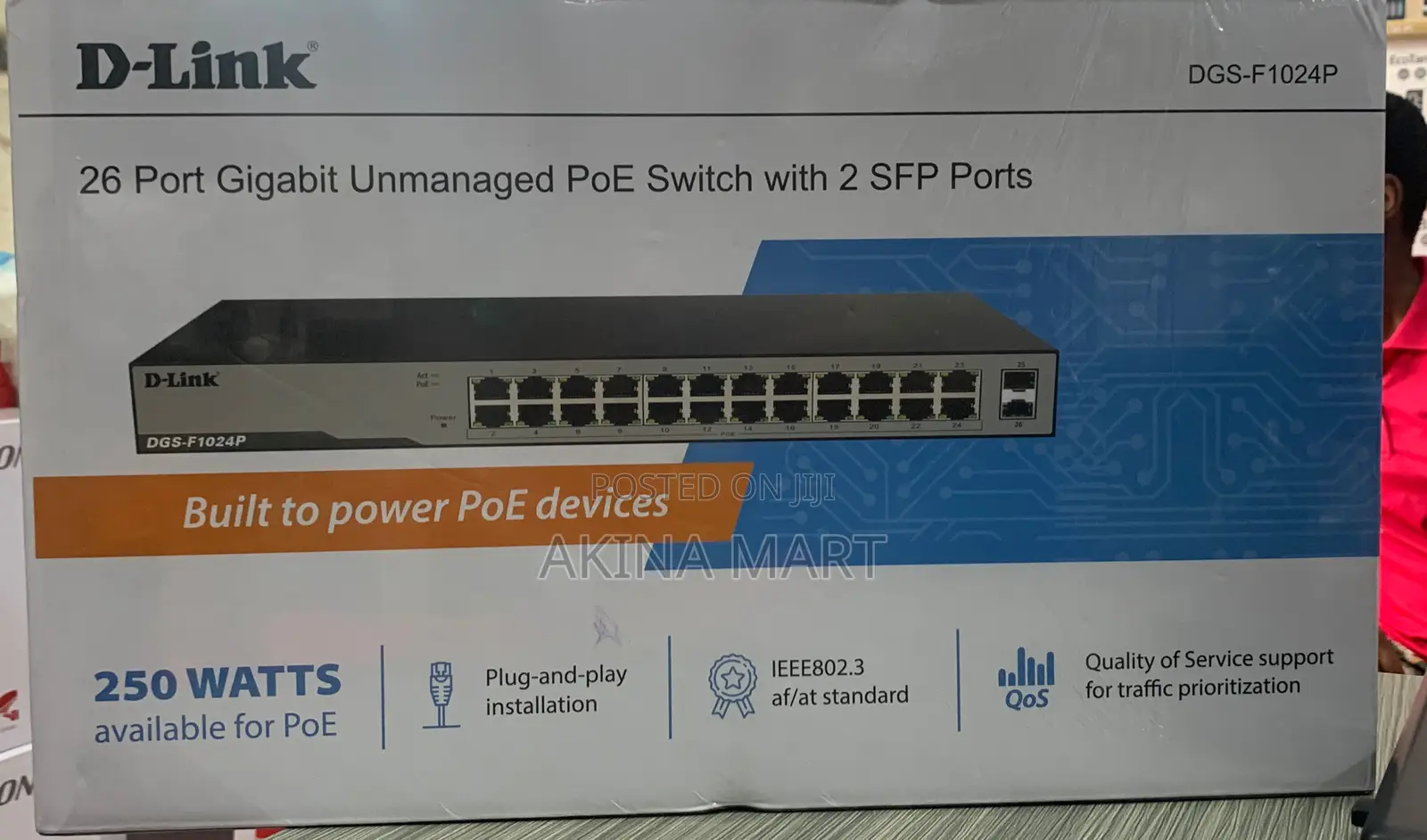 Dlink 26 Port Gigabit Unmanaged Poe Switch With 2 SFP Port in Darkuman ...