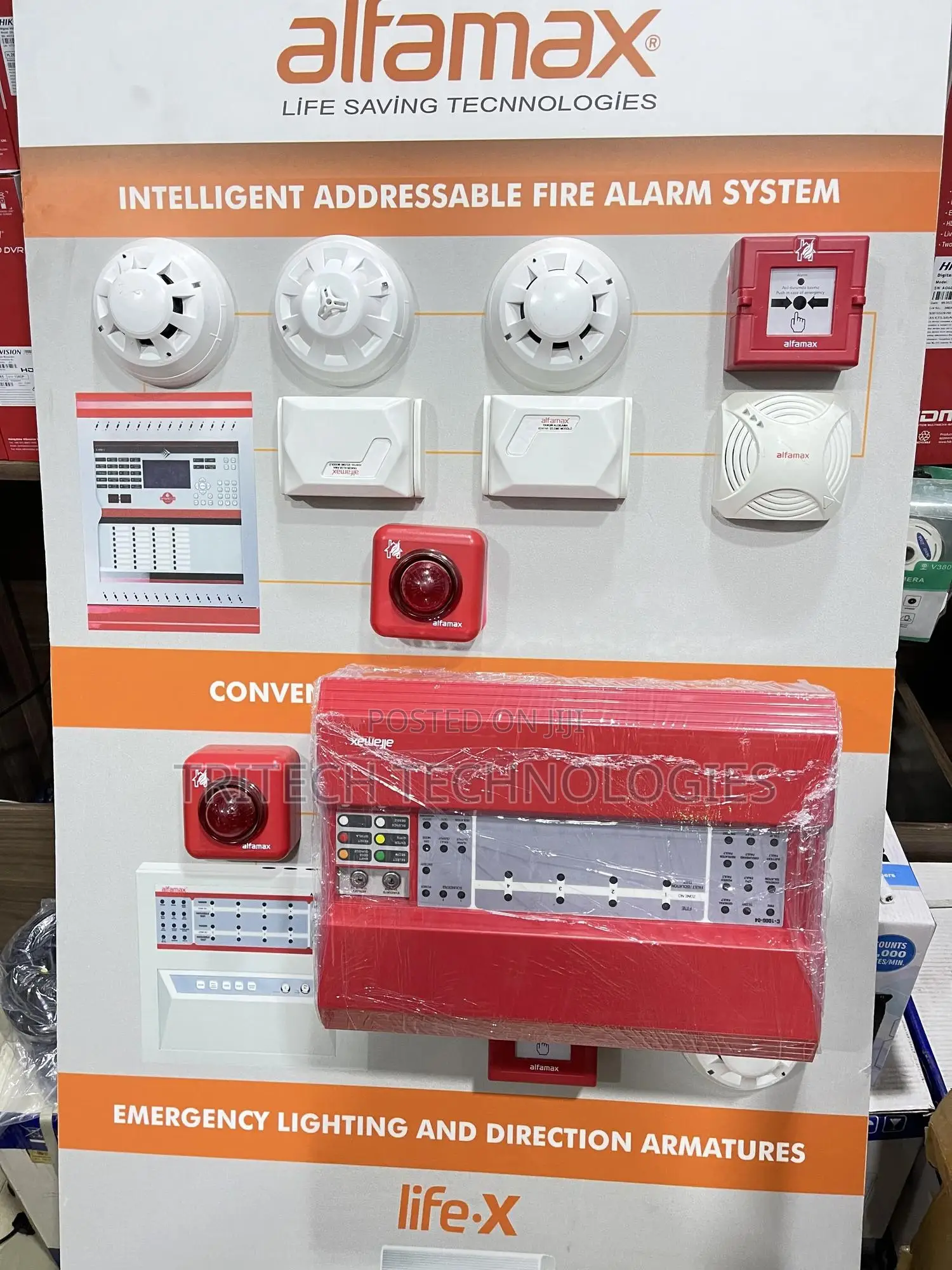 Alfamax Conventional Fire Alarm 4 Zone Panel C-1000-4 in Lapaz ...