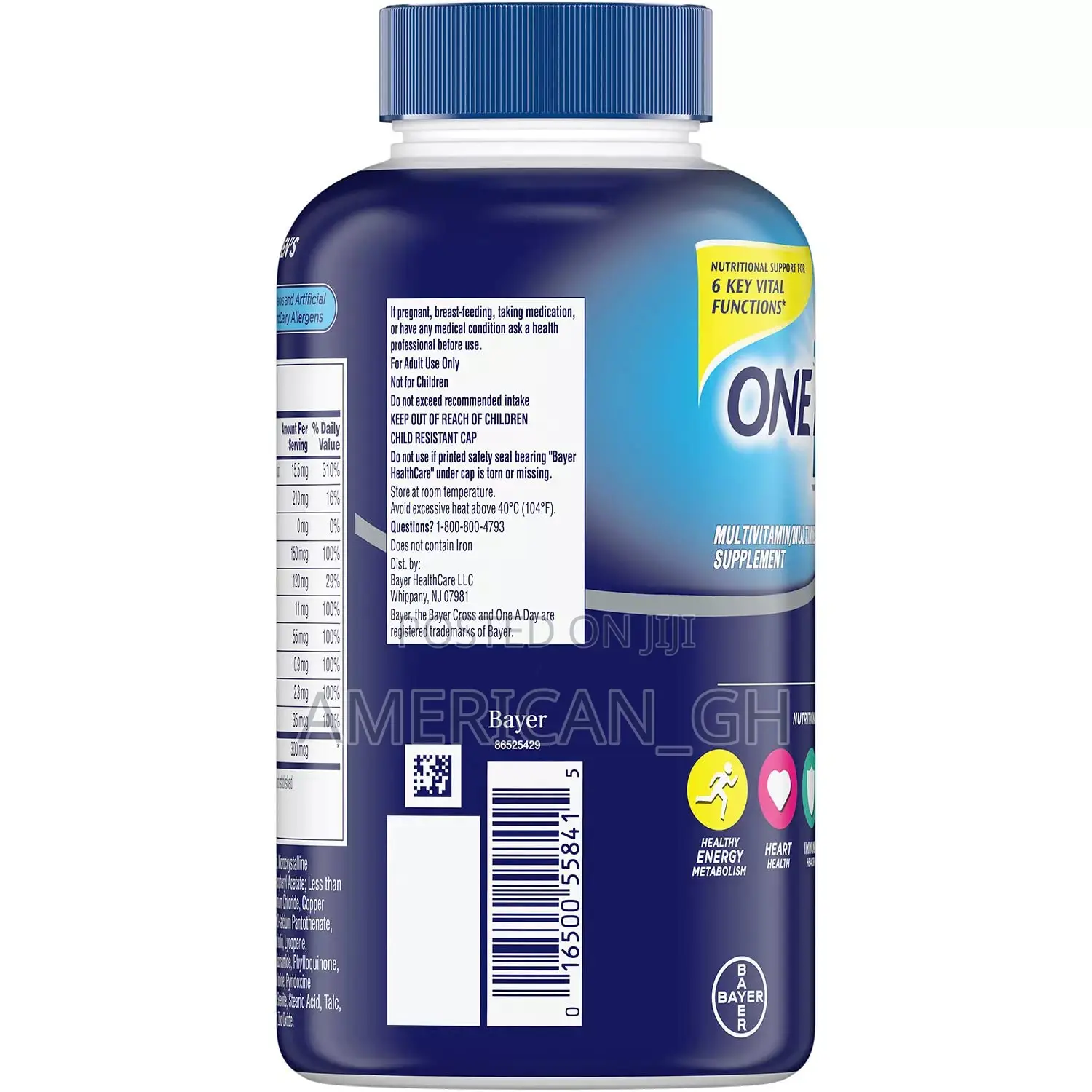 One a Day Men's Health Formula Multivitamin Tablet 300 Count for sale ...