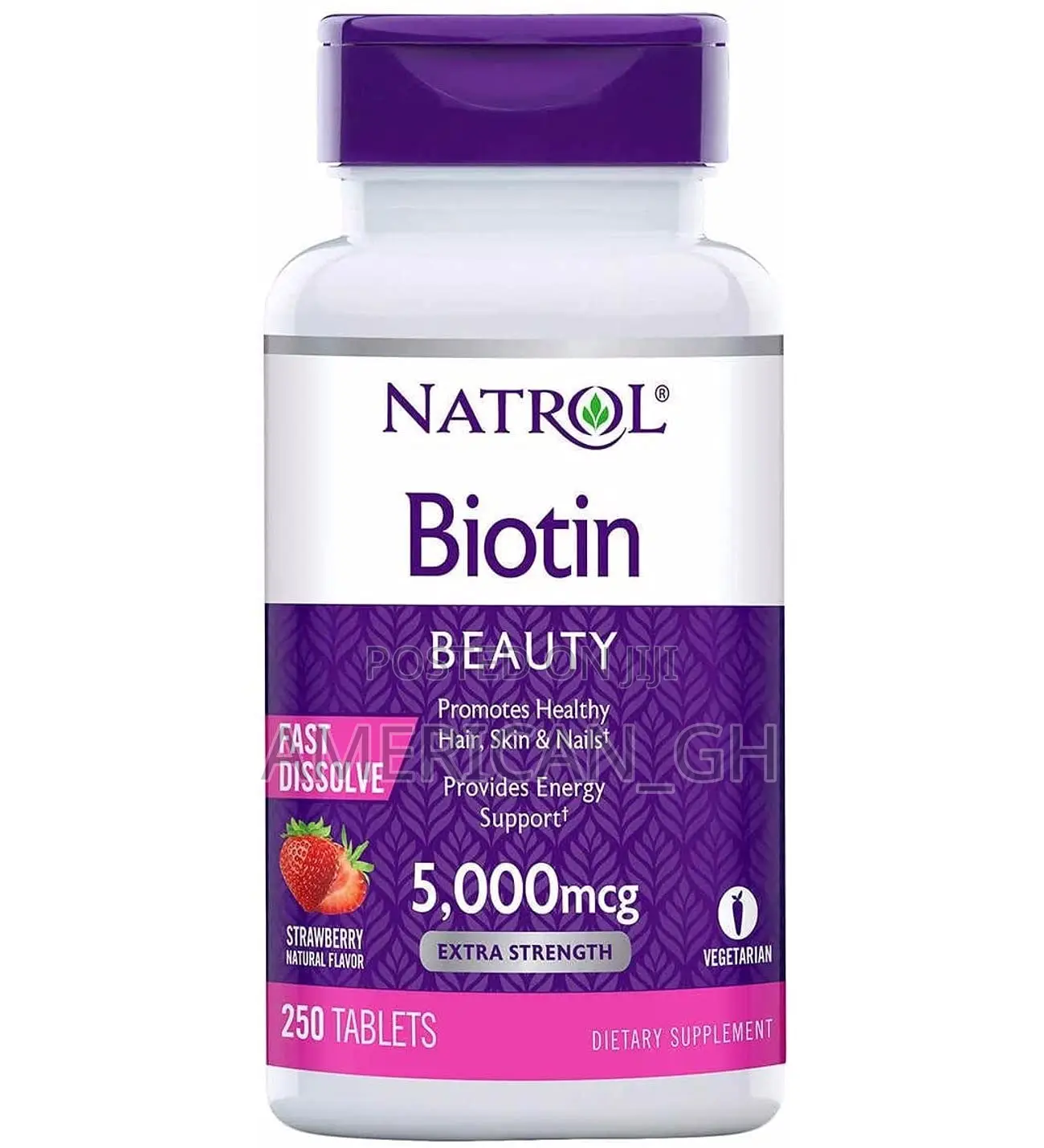 Natrol Biotin BEAUTY 5,000 McG, 250 Fast Dissolve Tablets in Accra ...