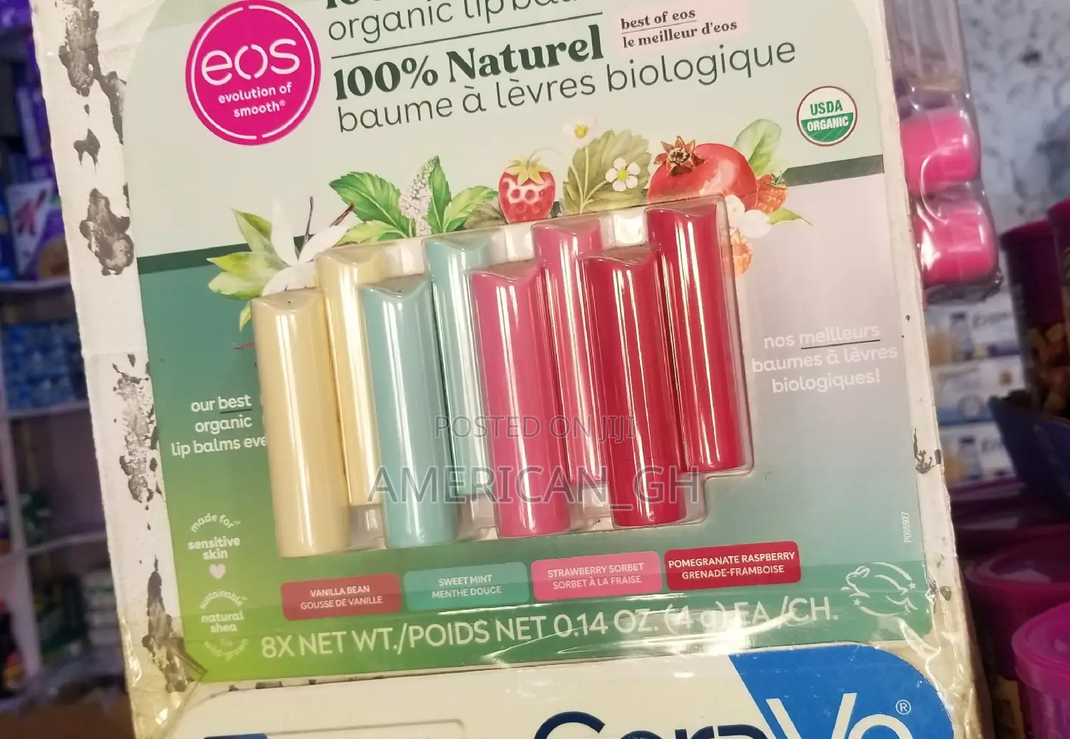 Eos 100% Natural Organic Lip Balm Variety Pack, 8 Ct in Accra ...