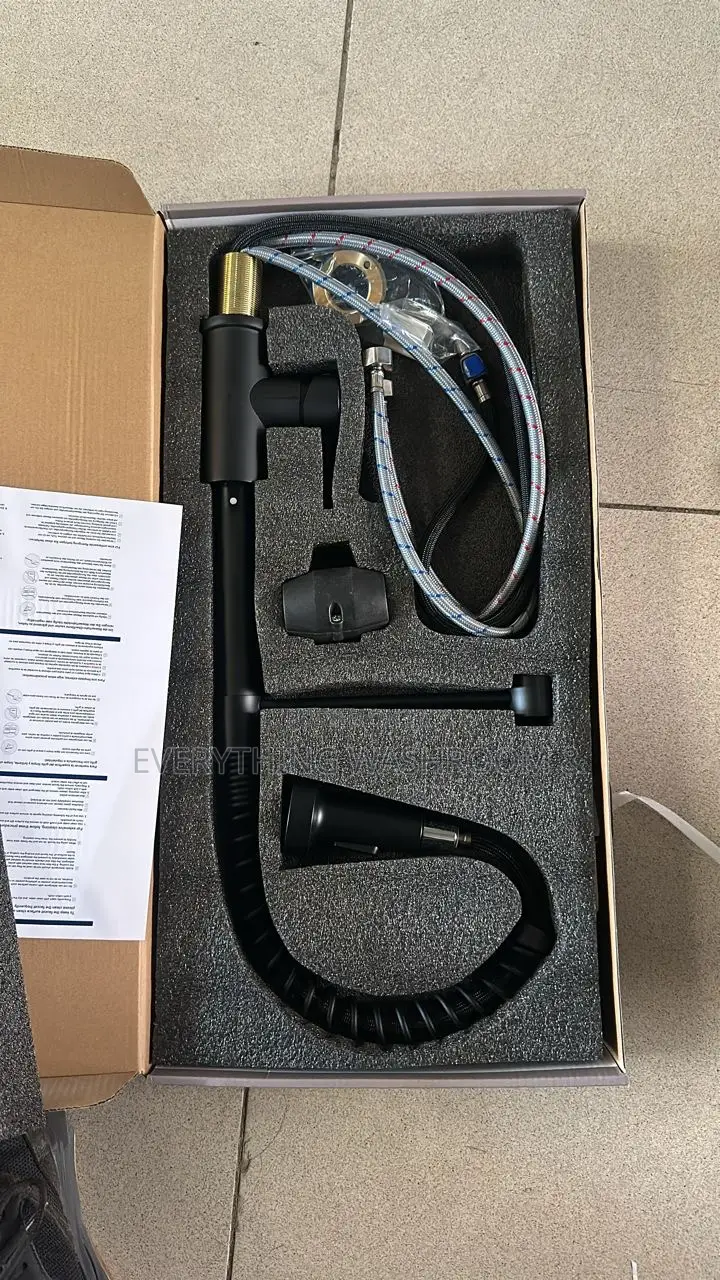 Black Spring Tap_swivel Sink Mixer_black Pullout_spring Tap in Accra ...