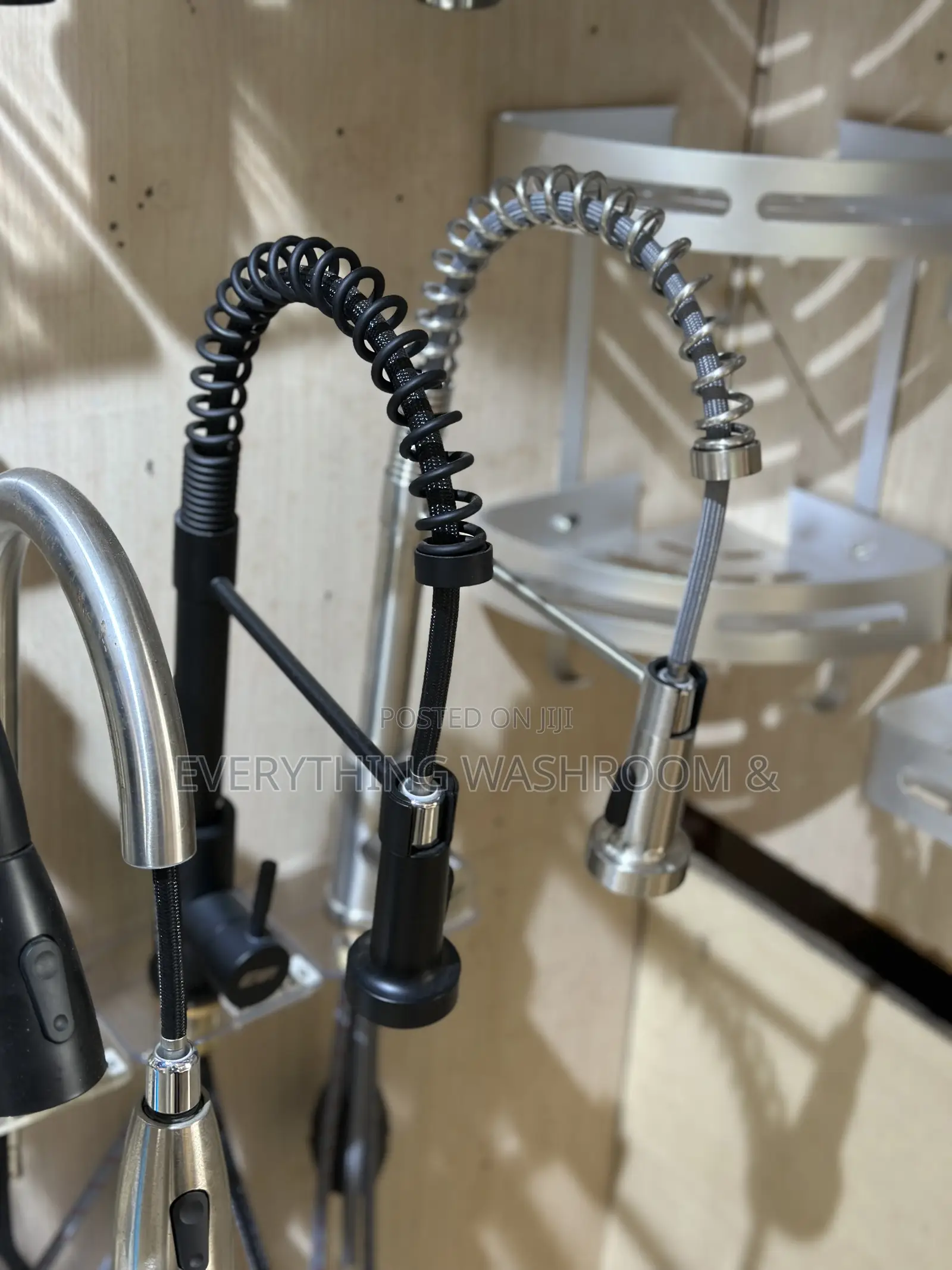 Black Spring Tap_swivel Sink Mixer_black Pullout_spring Tap in Accra ...