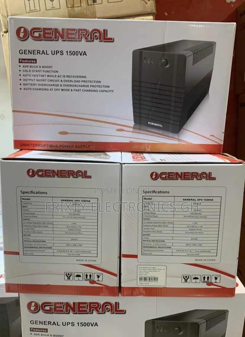 Update New General 1500va / 230 Vac / 50hz Ups in Accra Metropolitan ...