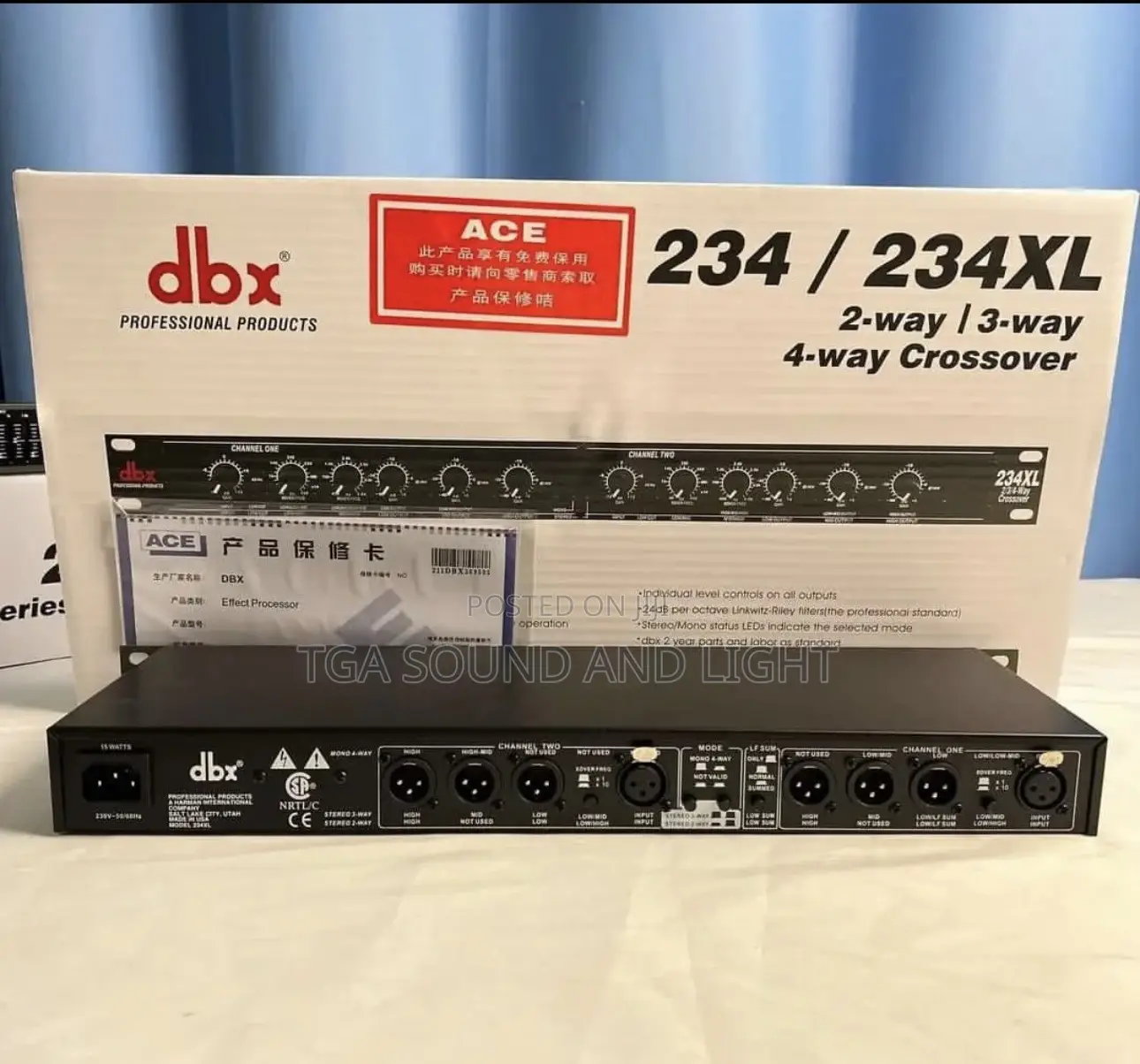 Dbx 234/234xl Stereo 2/3 Way, Mono 4-way Crossover in Accra Metropolitan - Audio & Music ...