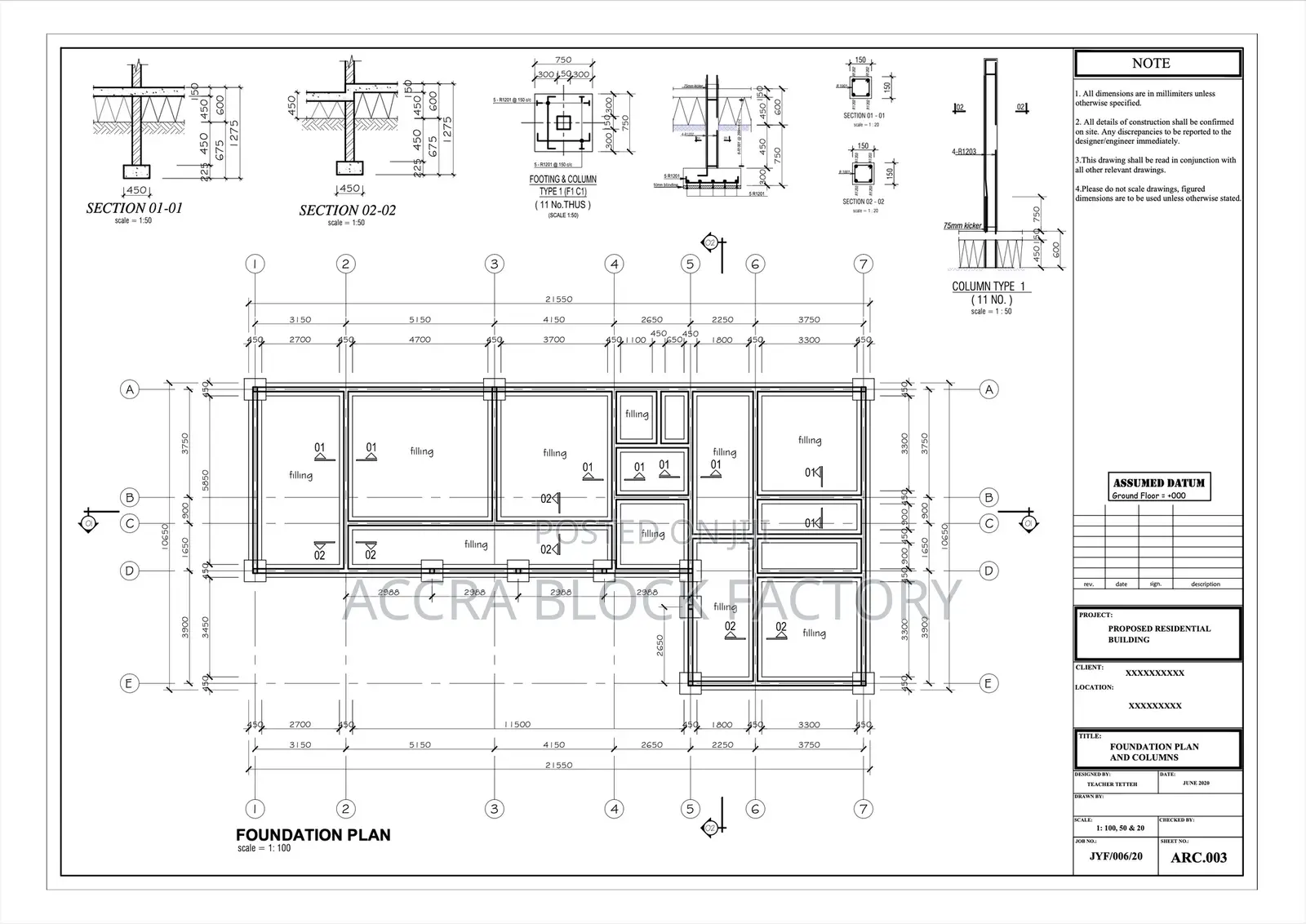 Architectural Drawings for Construction Projects in Accra Metropolitan ...