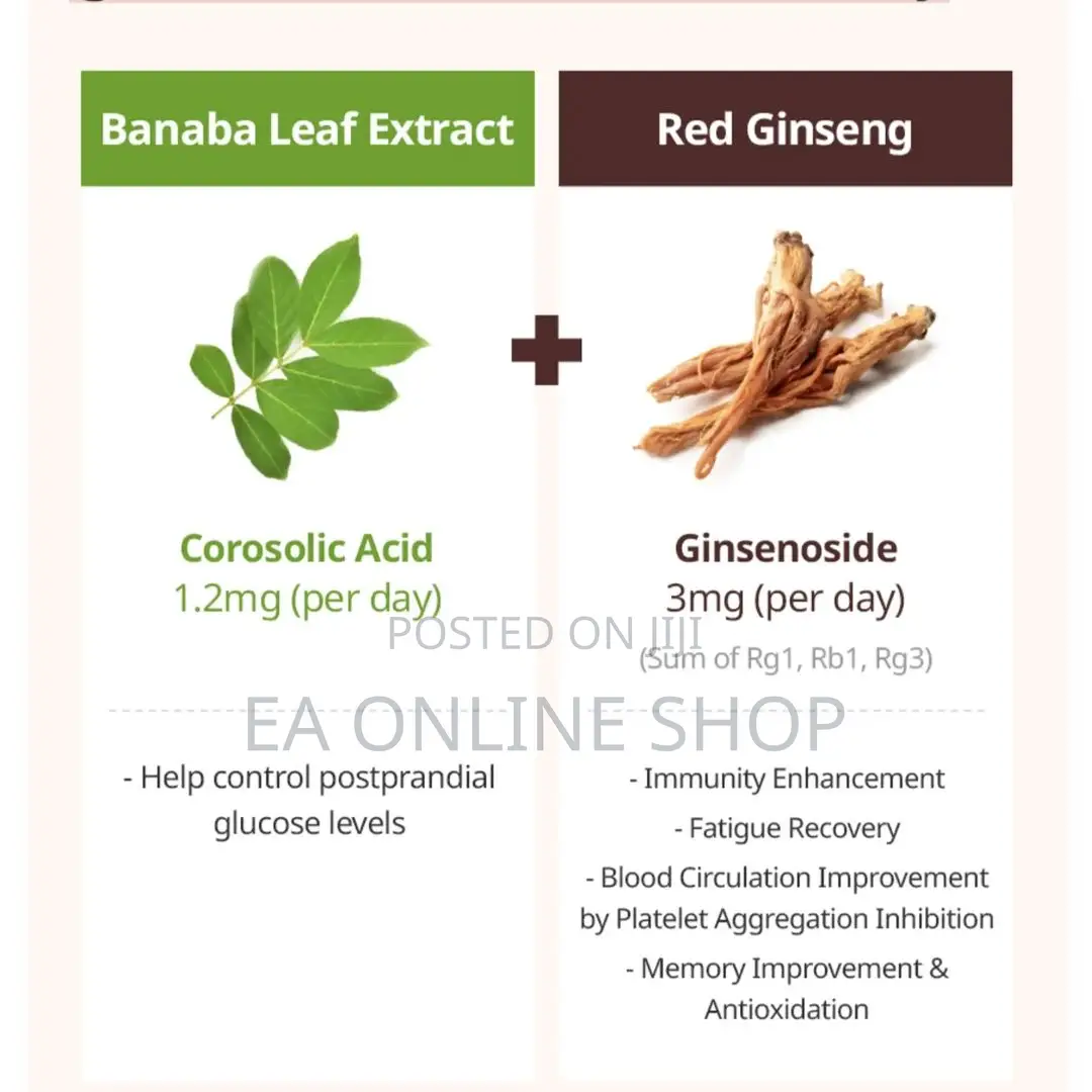 Atomy Glucose Care Banaba Red Ginseng. 30 Sticks in Kwashieman ...