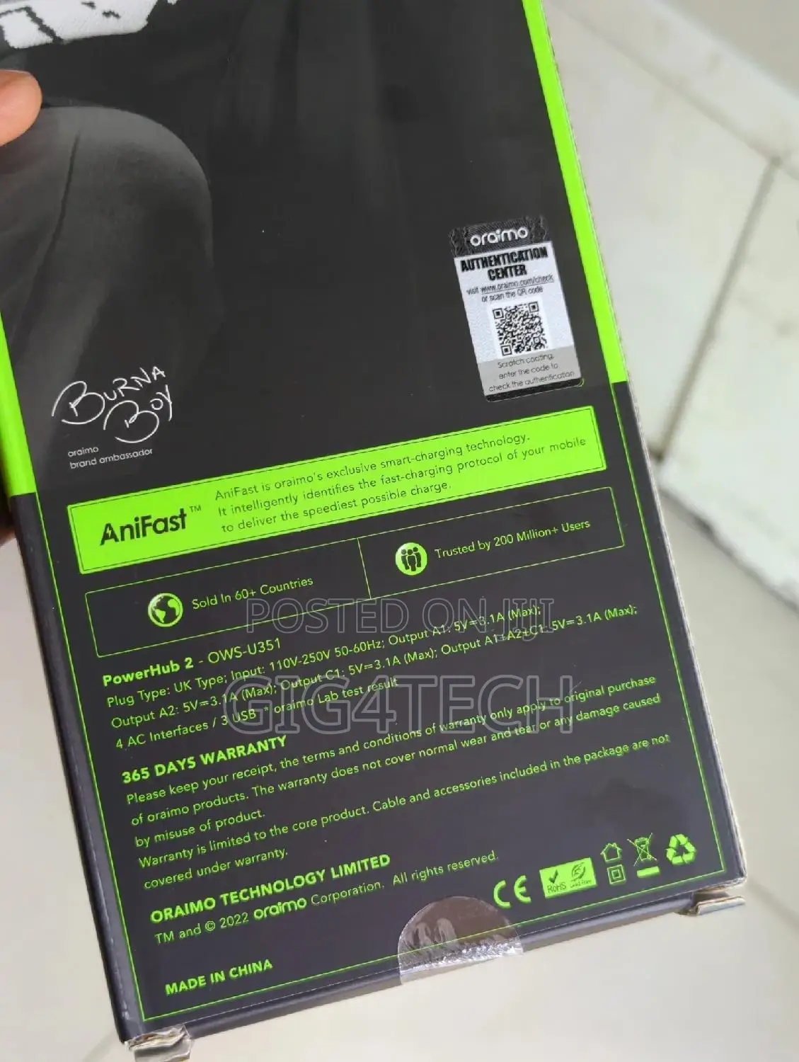 Oraimo Extension Board Power Hub 2 Ows U351 in Kokomlemle - Accessories ...