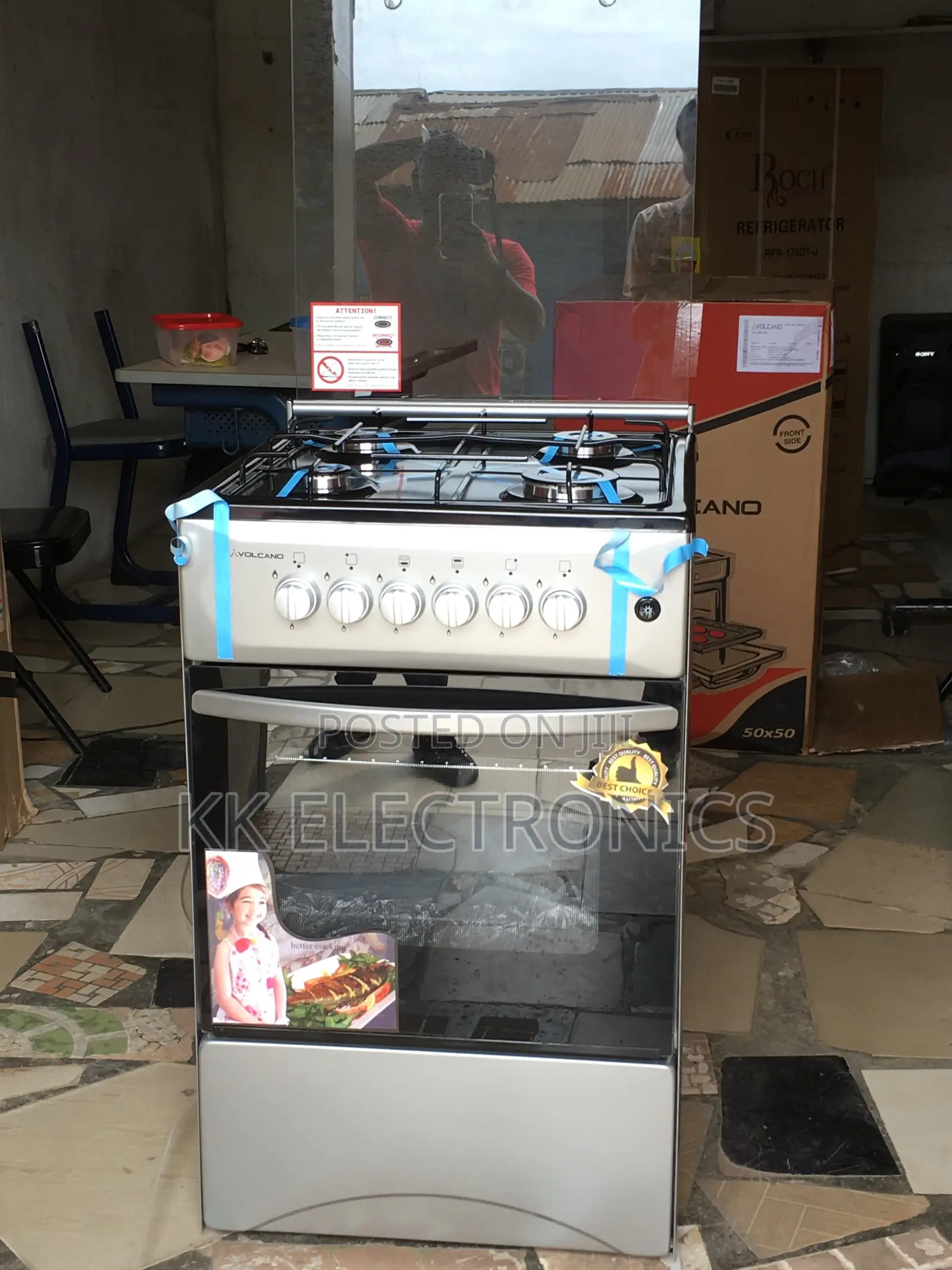 Metallic Grey 4 Burner Gas Cooker With Oven and Grill in Accra ...