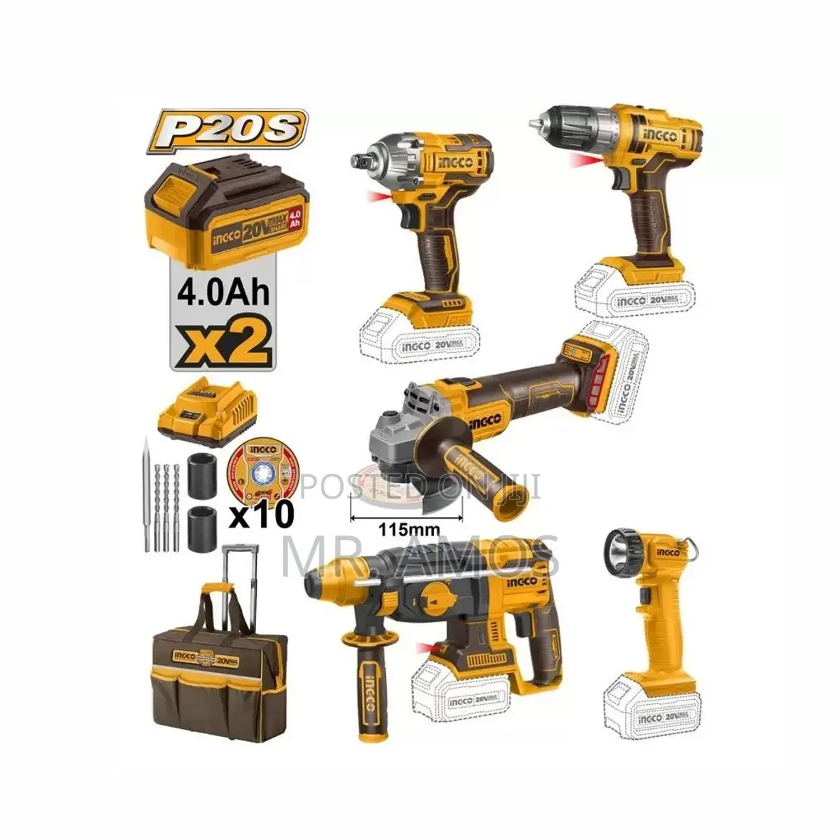 5pcs Cordless Industrial Combo Kit 20v - Ckli2019 in Accra Metropolitan ...