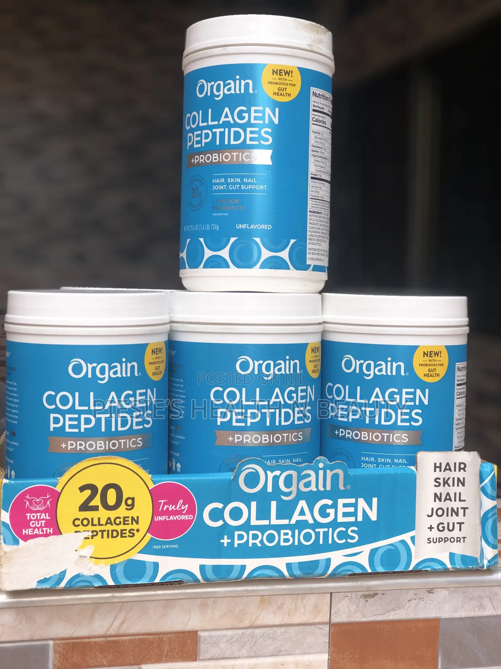 Orgain Collagen Peptides + Probiotics, Unflavored, 1.6 LBS in Accra ...