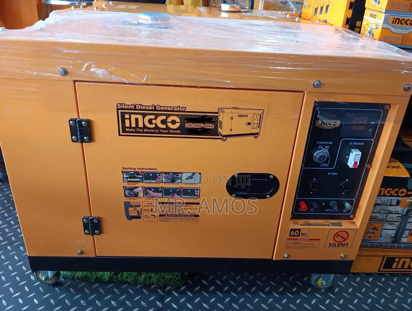6.5kva Silent Diesel Generator With Electric Starting System -Gse65001 ...