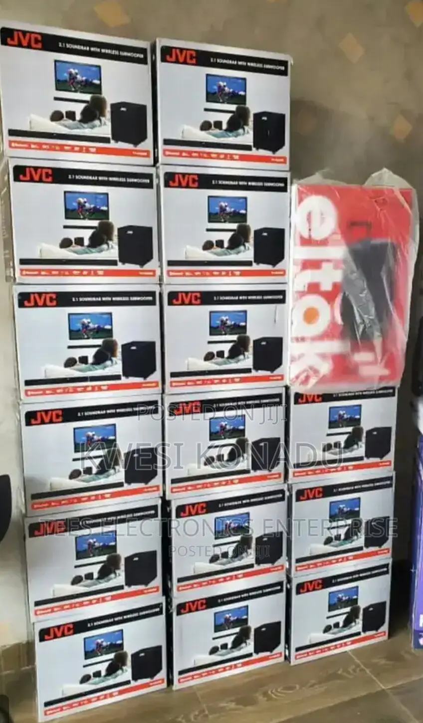 2025 JVC H858 Bass 2400 Watts Wireless Soundbar in Achimota - Audio ...