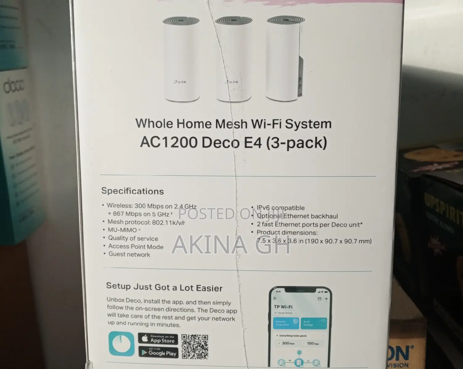 Tp-Link DECO E4 Whole Home Mesh Wi-Fi System ( 3 Pack ) in Lapaz ...