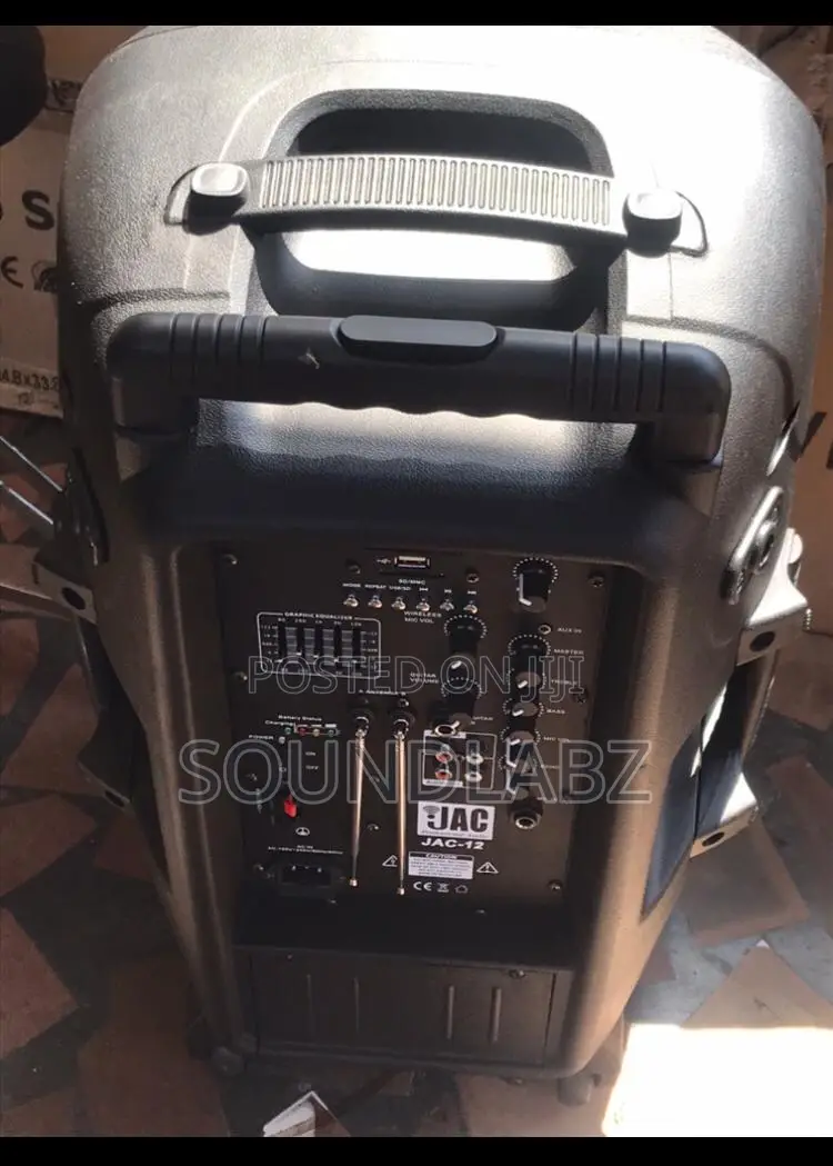 JAC 12inches Bluetooth Rechargeable Speaker With 2 Mics in Accra ...