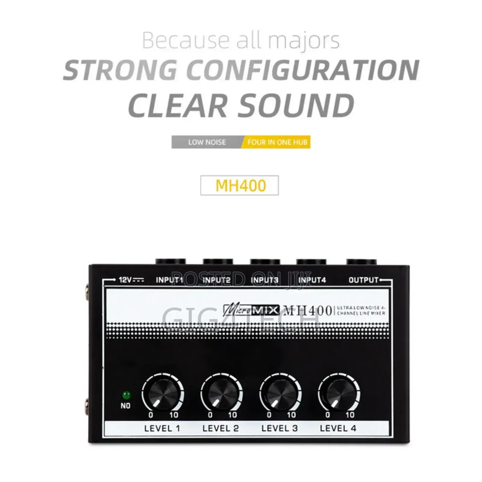 Micromix Ultra-Compact Mixer Amplifier 4CH - MH400 - Black in ...