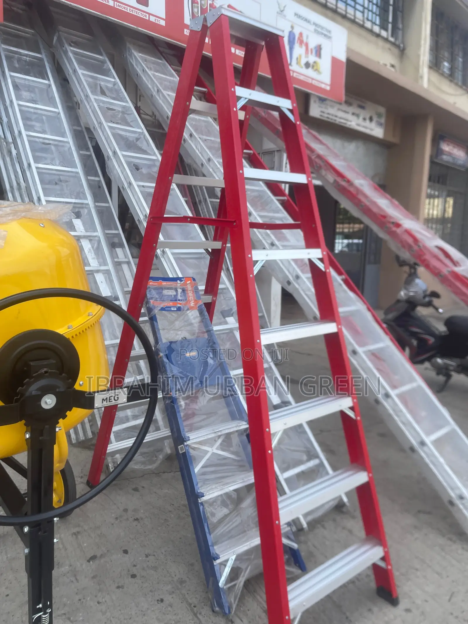 Red Fiberglass 8 Steps Ladder in Accra Metropolitan - Hand Tools ...