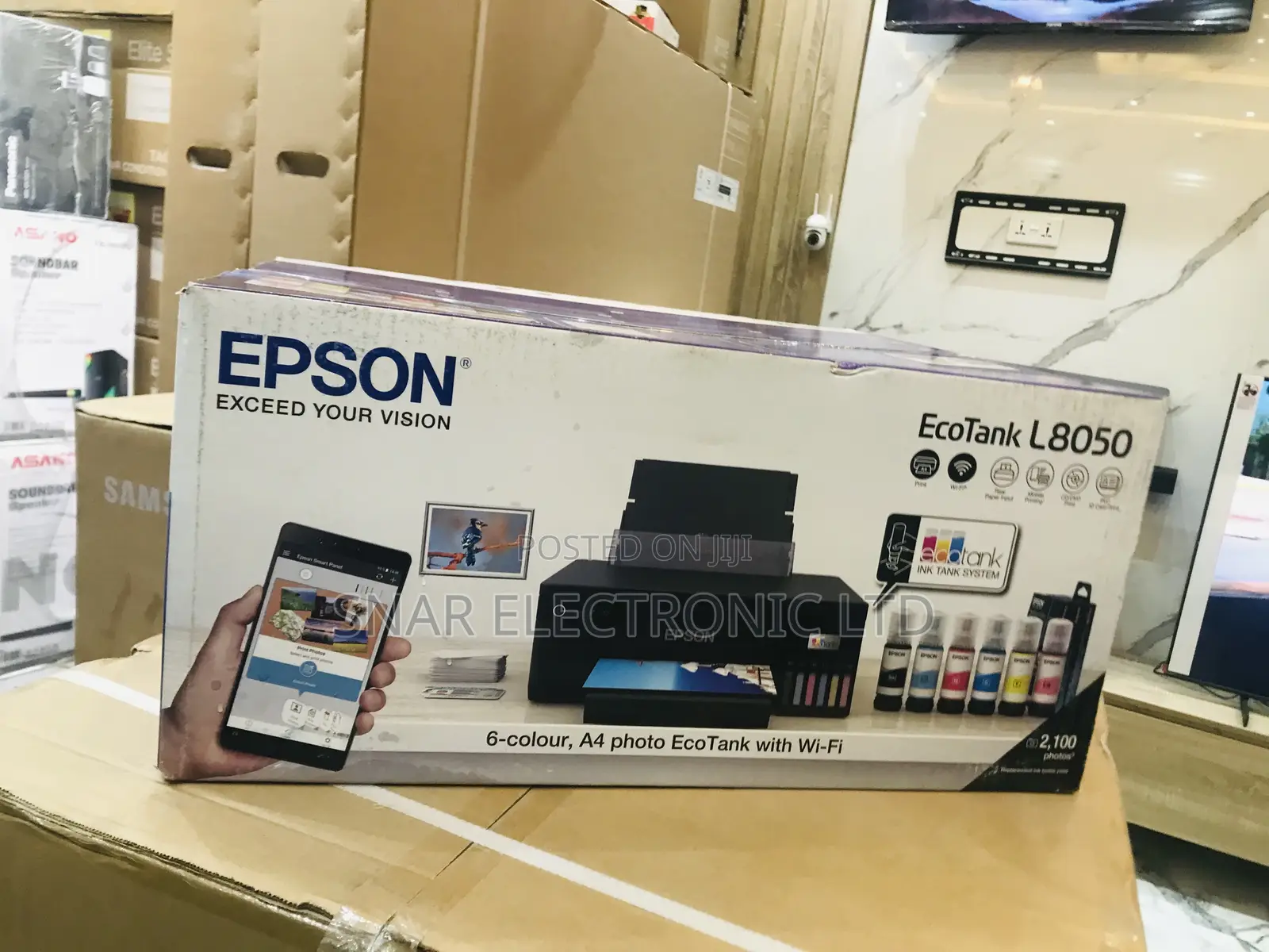 Original EPSON] L8050 6-Color Wireless Inkjet Photo Printer in Accra ...