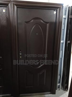 Brown Standard Stainless Steel Single Security Door Complete in Tema ...