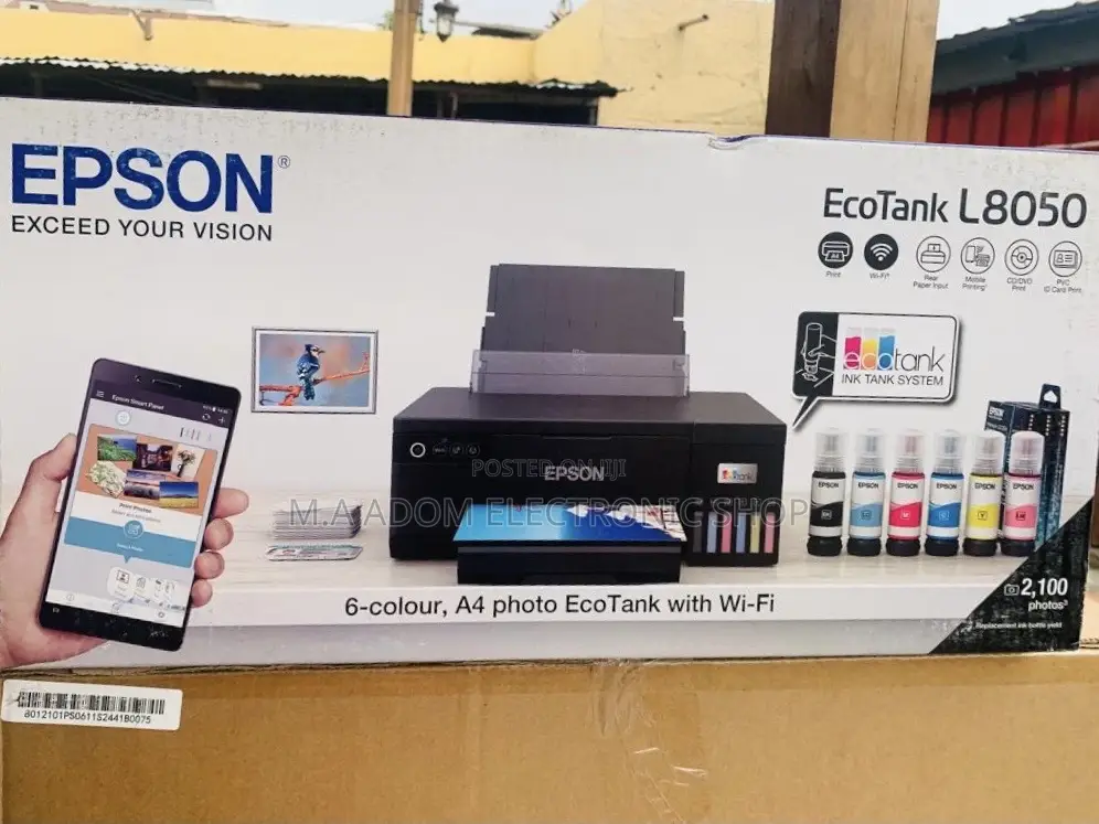 Epson Ecotank L8050 Ink Tank Photo Printer in Adabraka - Printers & Scanners, Adom Electronic ...