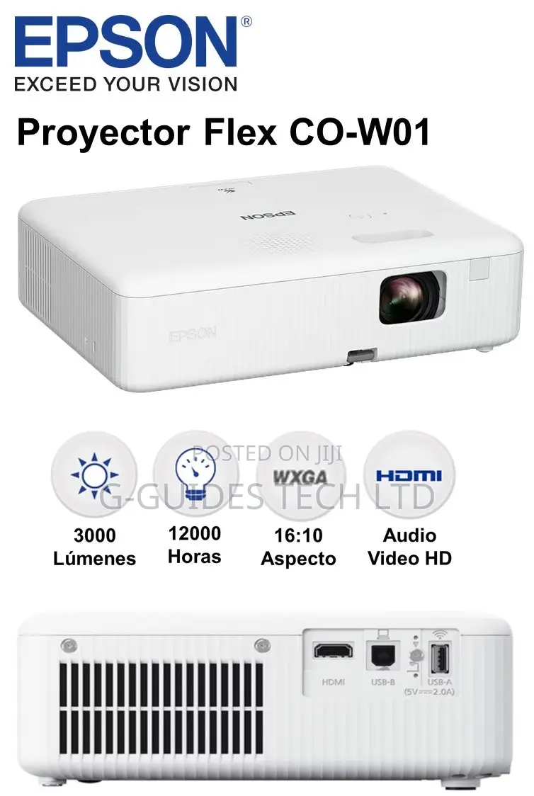 Epson Projector Co-W01 3000 Lumens Wxga Projector in Madina - TV & DVD ...
