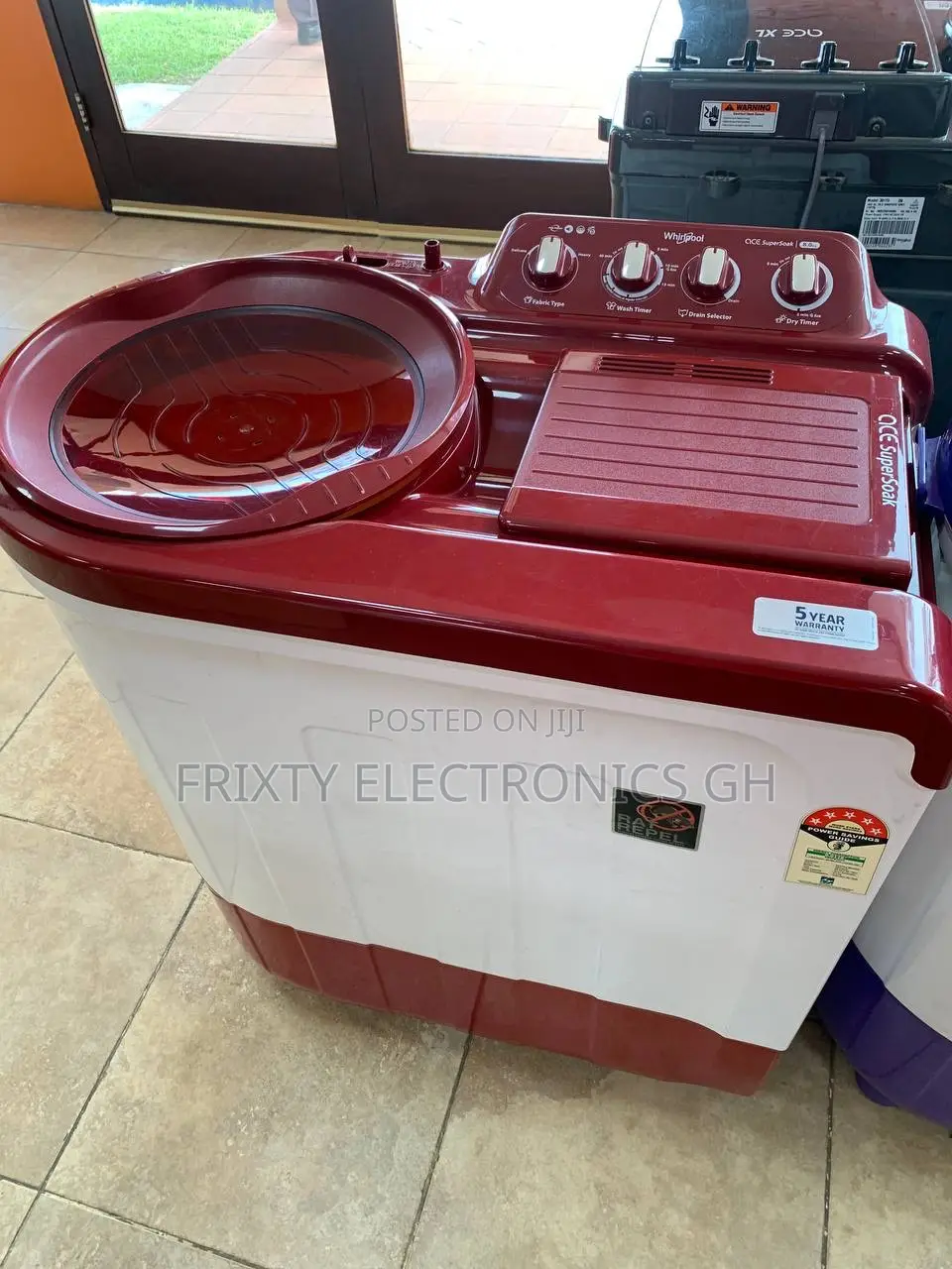 Superb Whirlpool 8kg Washer Semi Auto (Ace Supreme Red) in Accra ...