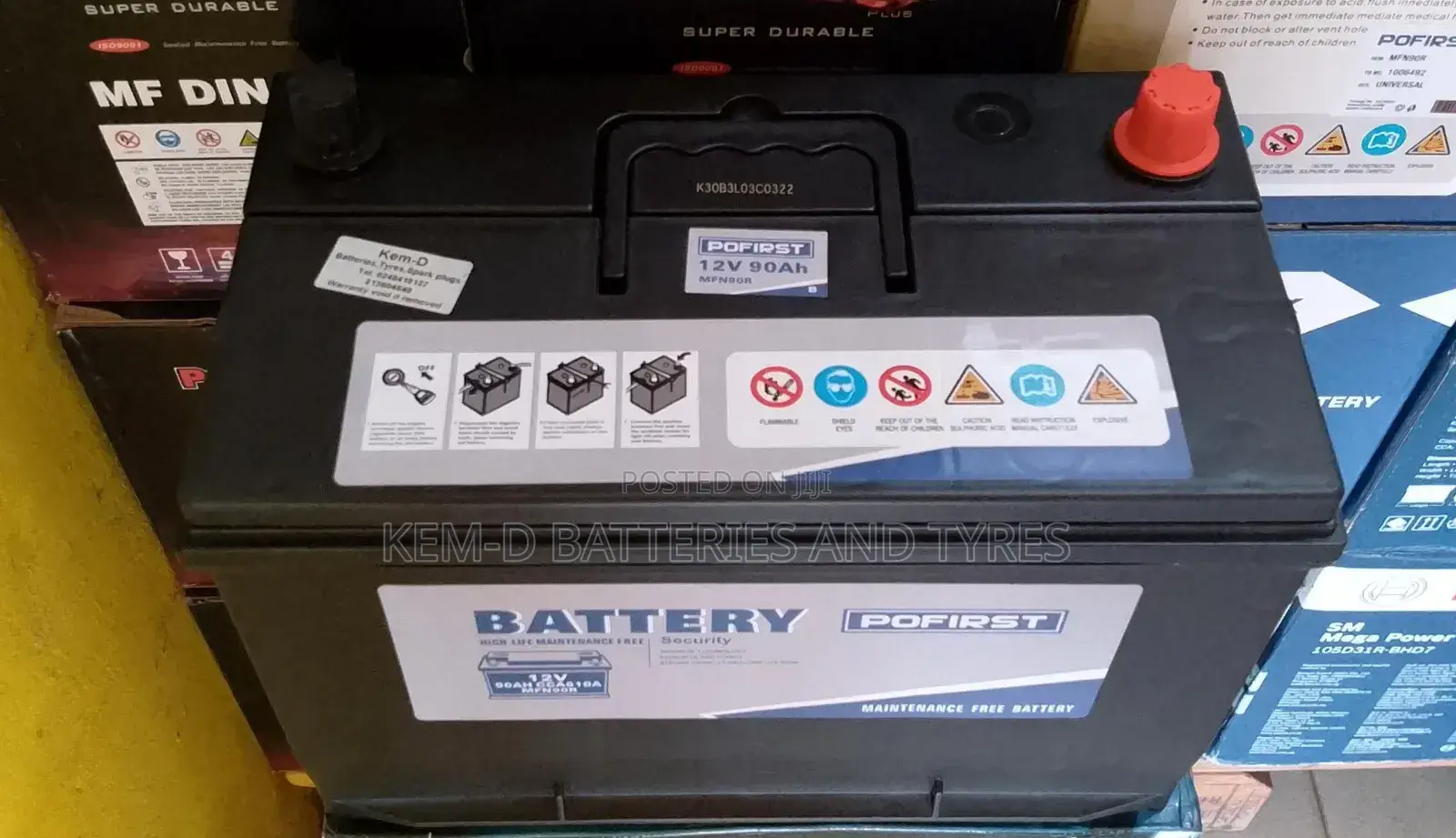 17 Plates Pofirst Car Battery for Diesel Cars in Lapaz - Vehicle Parts ...