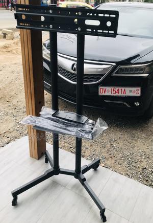 Safely TV Stand With Wheels Height Adjustable 32-65 in Accra ...