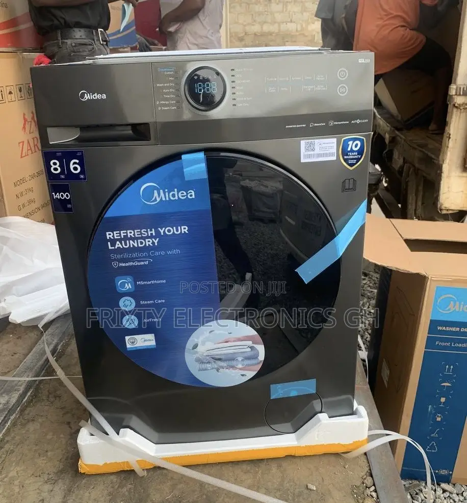 Perfect Midea 8kg Wash 6kg Dry Front Load Washing Machine in Accra Metropolitan - Home ...