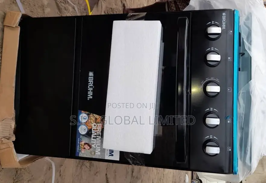 Perfect Bruhm 4-Burner Gas Cooker With Double Oven Grill in Accra New ...
