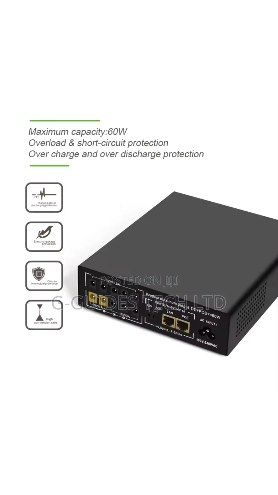 NCTS Multifunction Mini UPS 60W, Mini UPS For Routers, CCTV in Madina ...