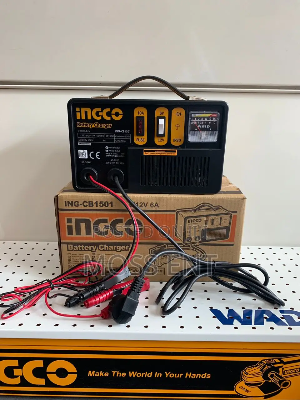 Ingco Battery Charger 6/12v 6a C4 - Ing-Cb1501 for sale - Moss Ent ...
