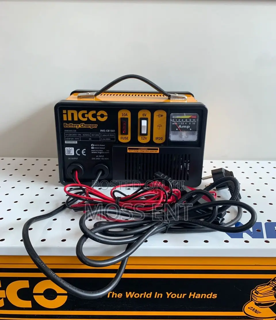 Ingco Battery Charger 6/12v 6a C4 - Ing-Cb1501 for sale - Moss Ent ...