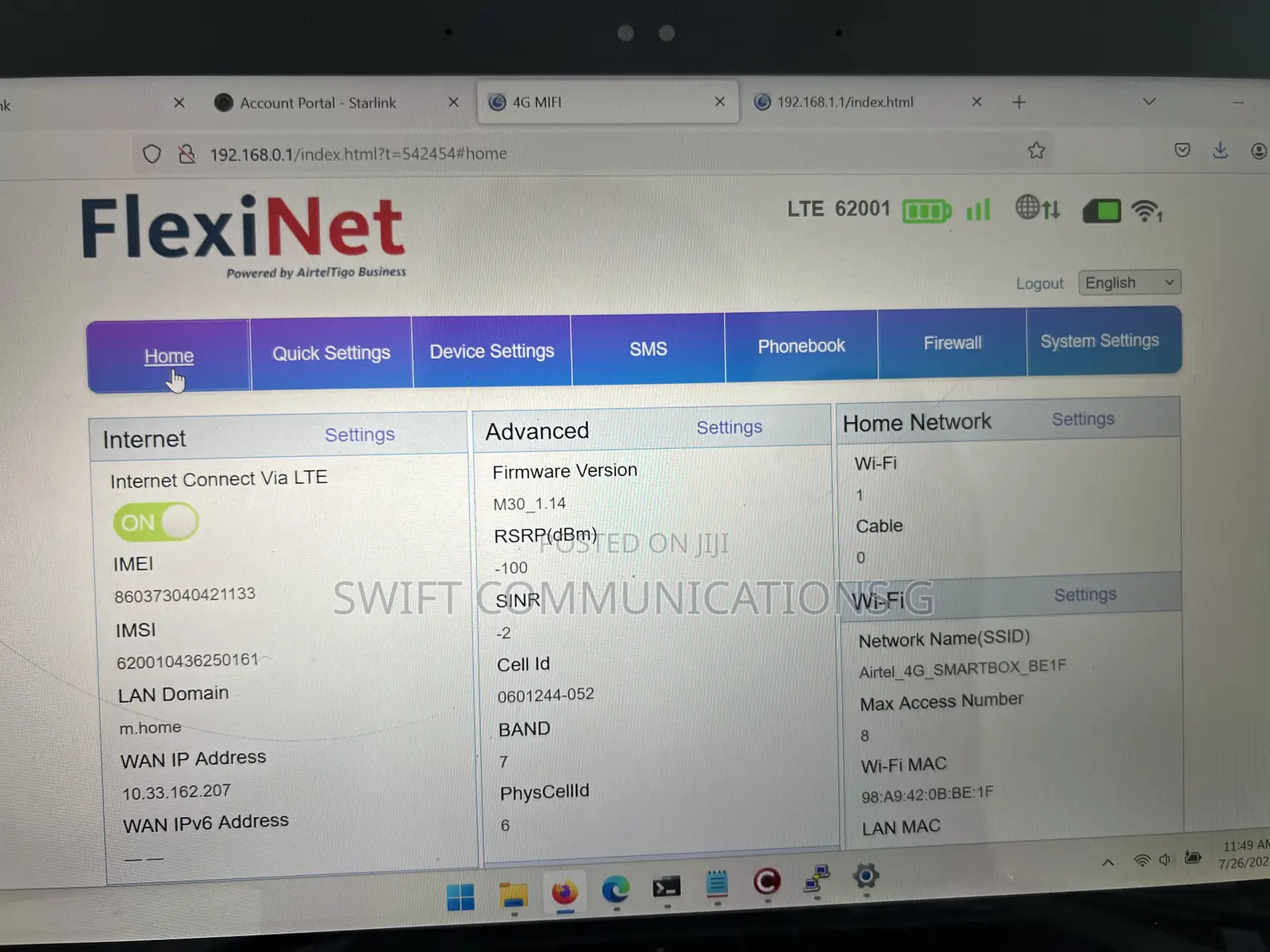 Flexinet Airtel Mifi Unlocking in Dansoman - Networking Products, Swift Communications Gh | Jiji ...