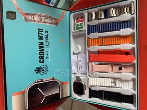 Crown H70 7 +1 Ultra 2 Smart Watch (7 Straps ) in Circle - Smart Watches & Trackers, Rashid ...