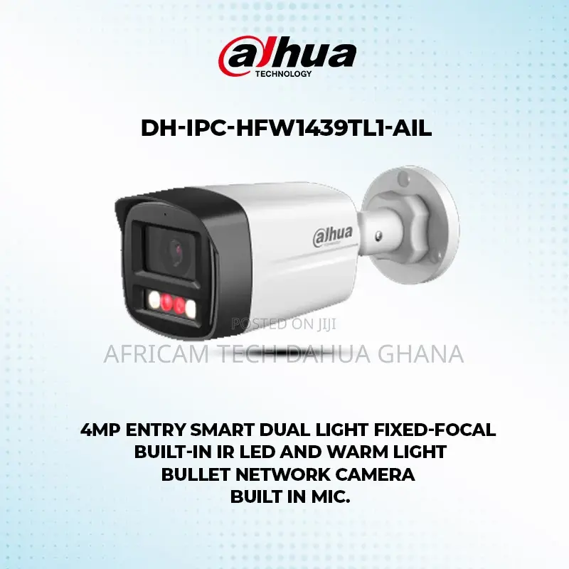 Dahua 4mp Network Ip Poe Camera Audio Ir Led Light Bullet in Teshie ...