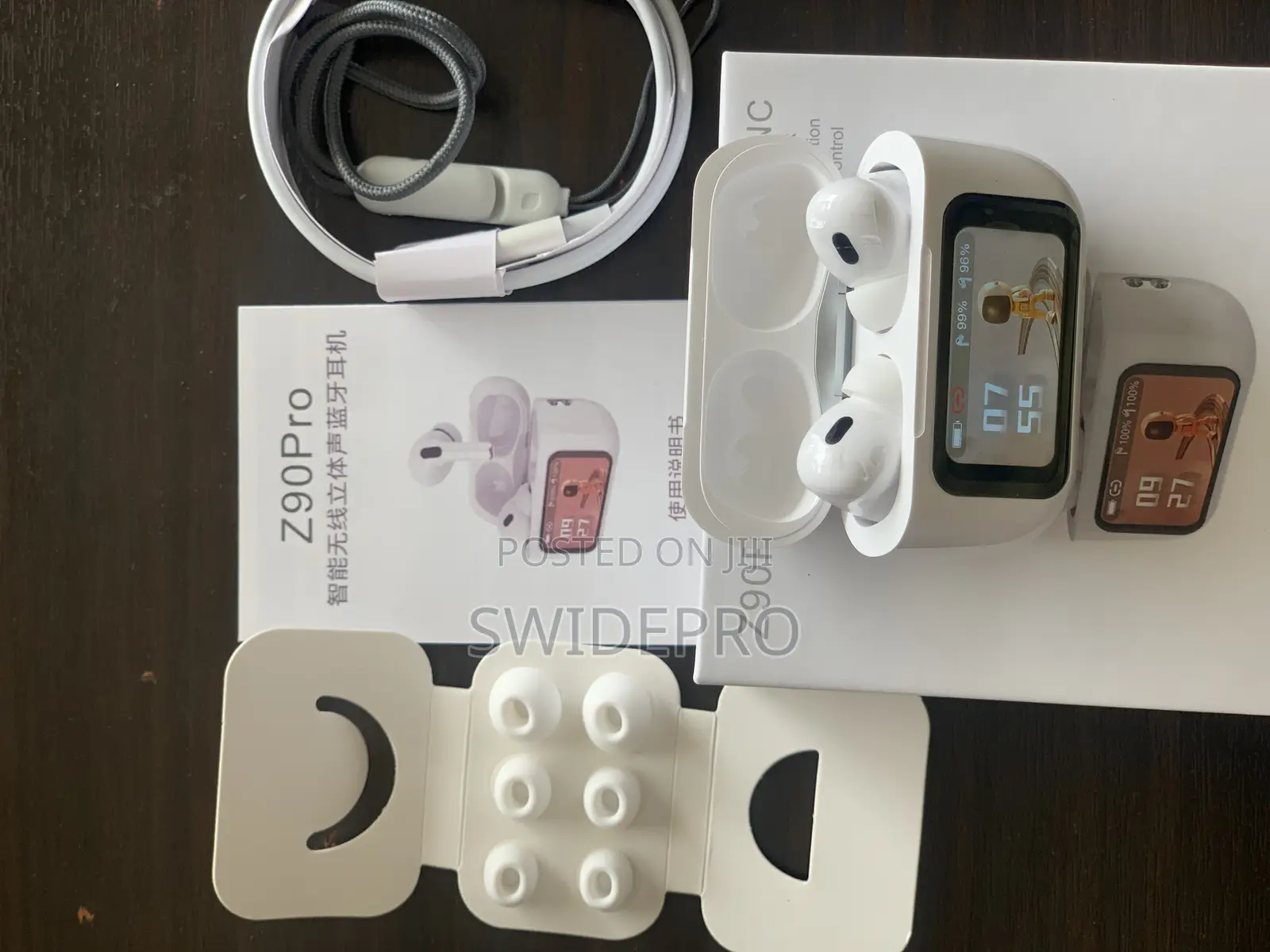 Z90 Pro Airpod 2 With Display Screen + ANC/ENC in Circle - Headphones ...