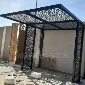 Thick Galvanized Metal Square Pipe Shade Port Canopy Fabri in Kumasi ...