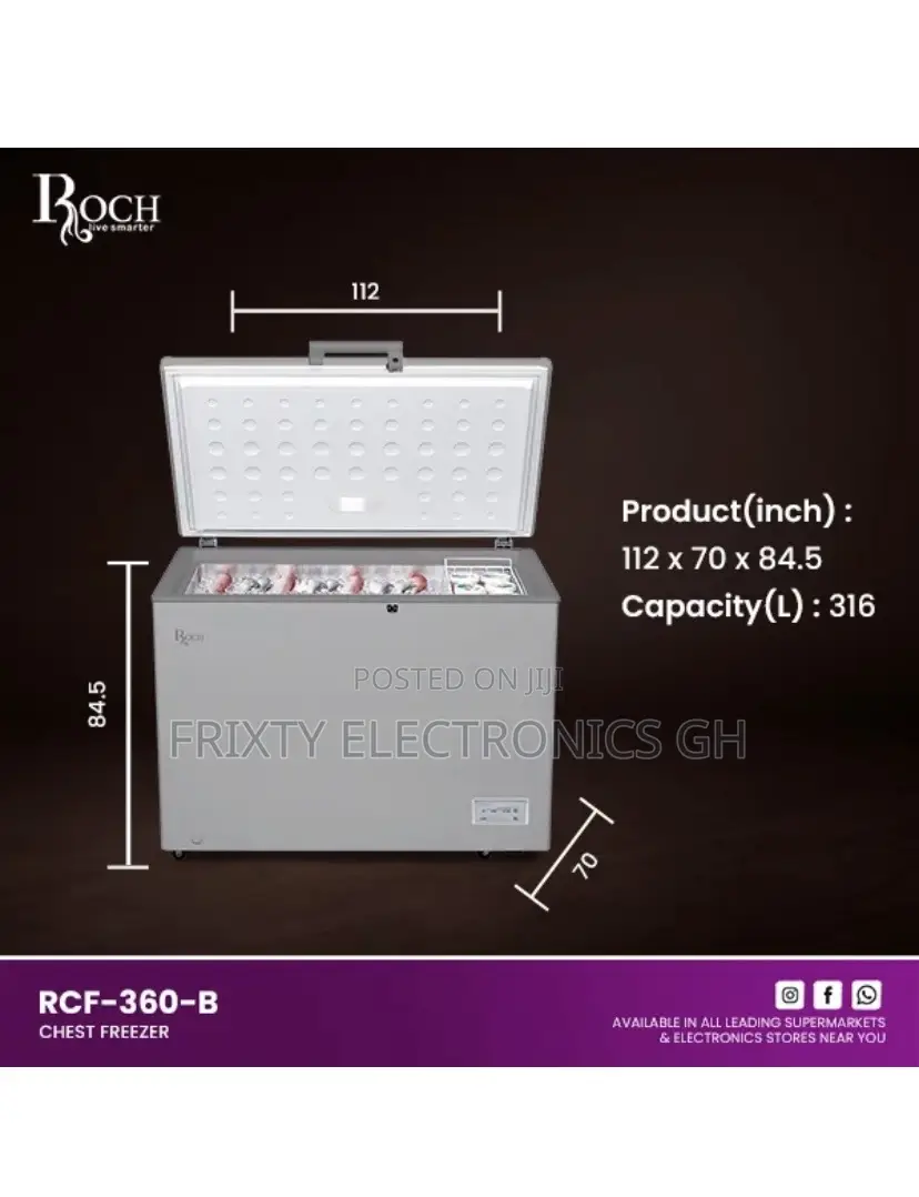 Roch 316L Single Door Chest Freezer (RCF-360) in Accra Metropolitan ...