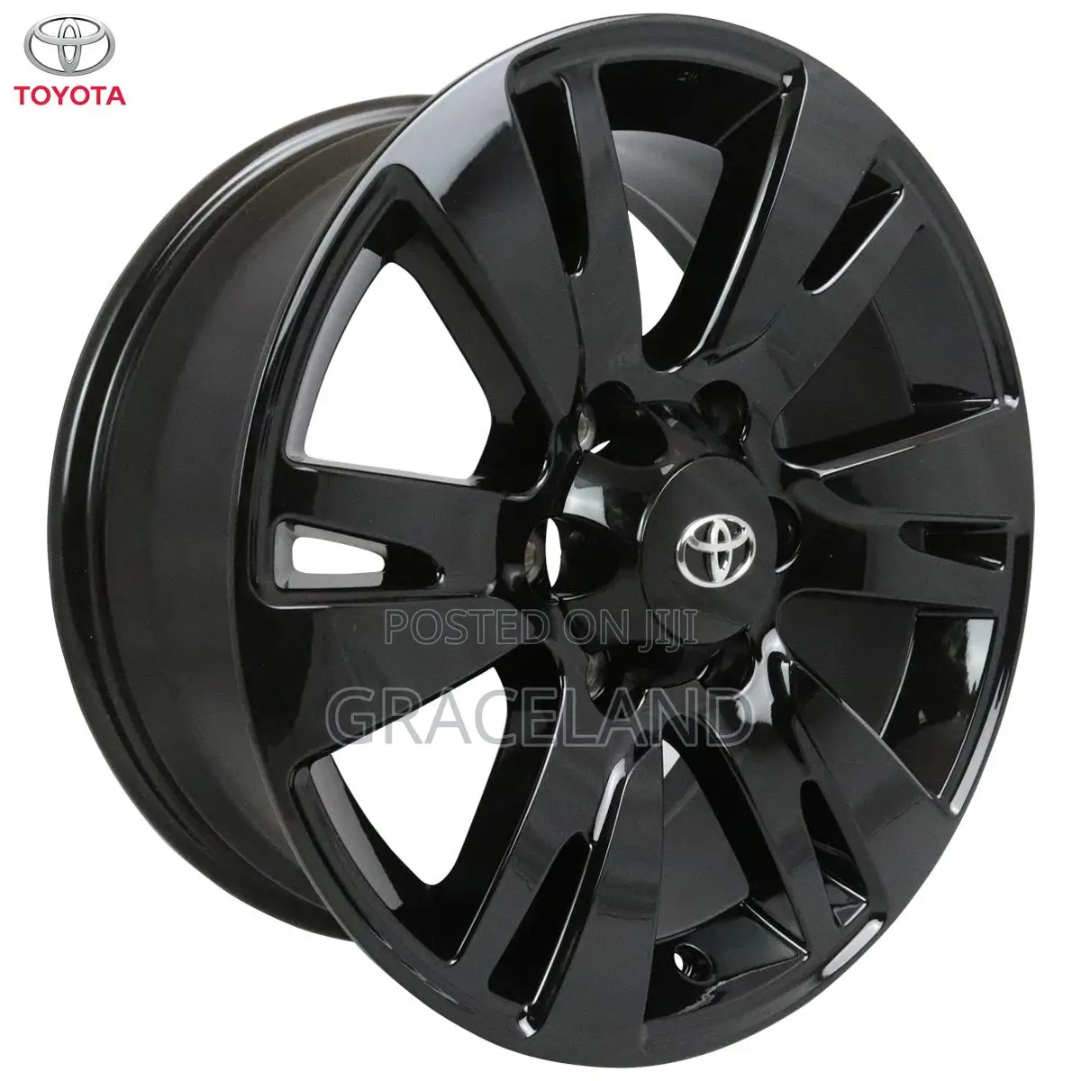 This Is Original Alloy Rim 4 Toyota Landcruiser Rims Black in Accra ...