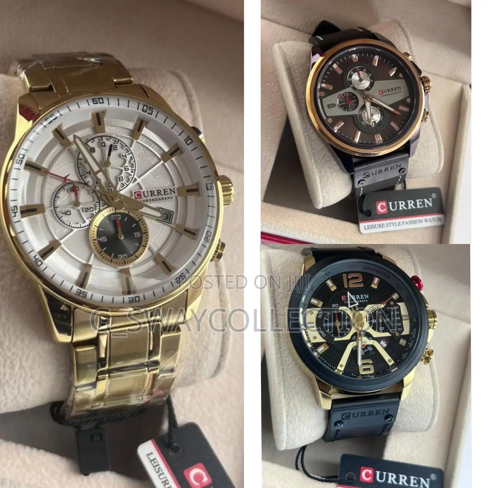 Curren Men's Gold Stainless Steel in Circle - Watches, G Swaycollection ...