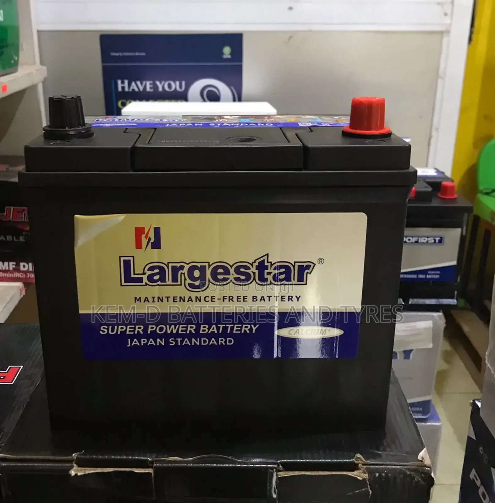 Large-Star Battery 13 Plates Slim Type for Honda Cara for sale - Kem-D ...