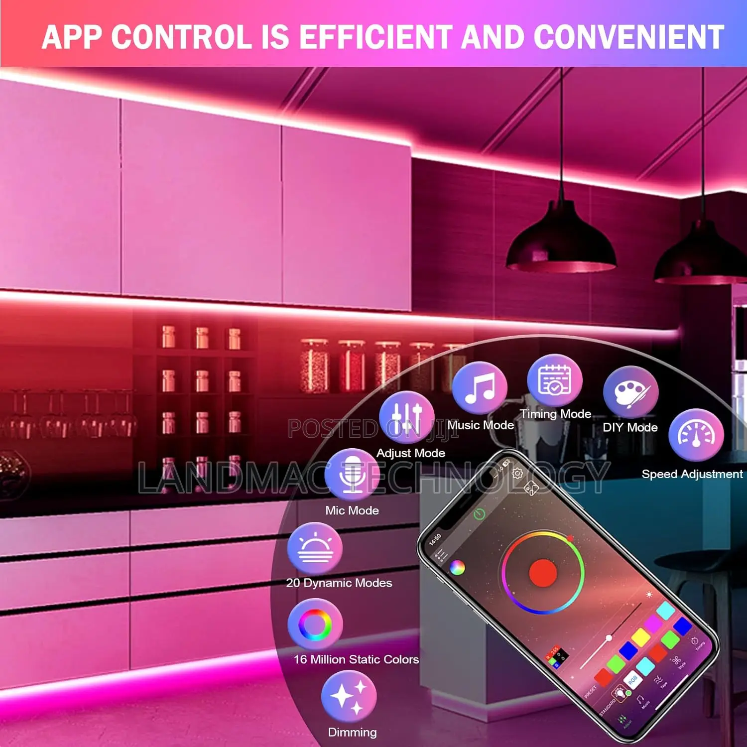 10M RGB Bluetooth Control LED Strip Lights 12V USB Color Cha in East Legon - Computer ...