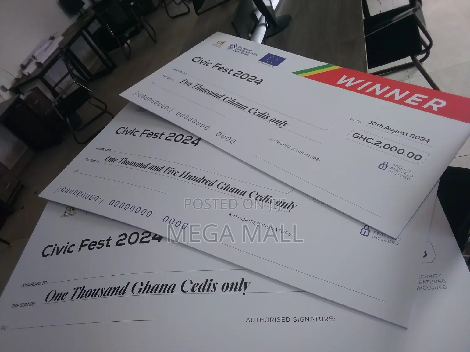 Dummy Cheque/Giant Cheque Print Service in Accra Metropolitan ...
