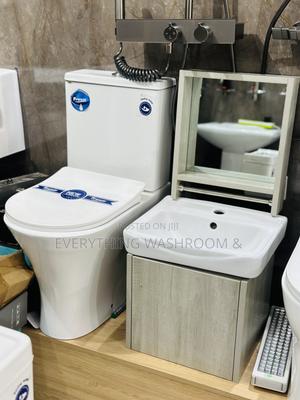 Water Closet Cabinet Basin Set_wc Basin With Mirror Set in Accra ...