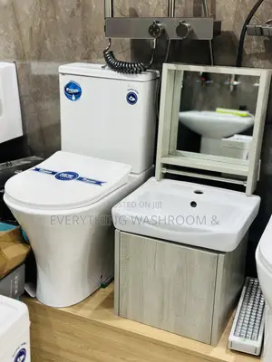 Water Closet Cabinet Basin Set_wc Basin With Mirror Set in Accra ...