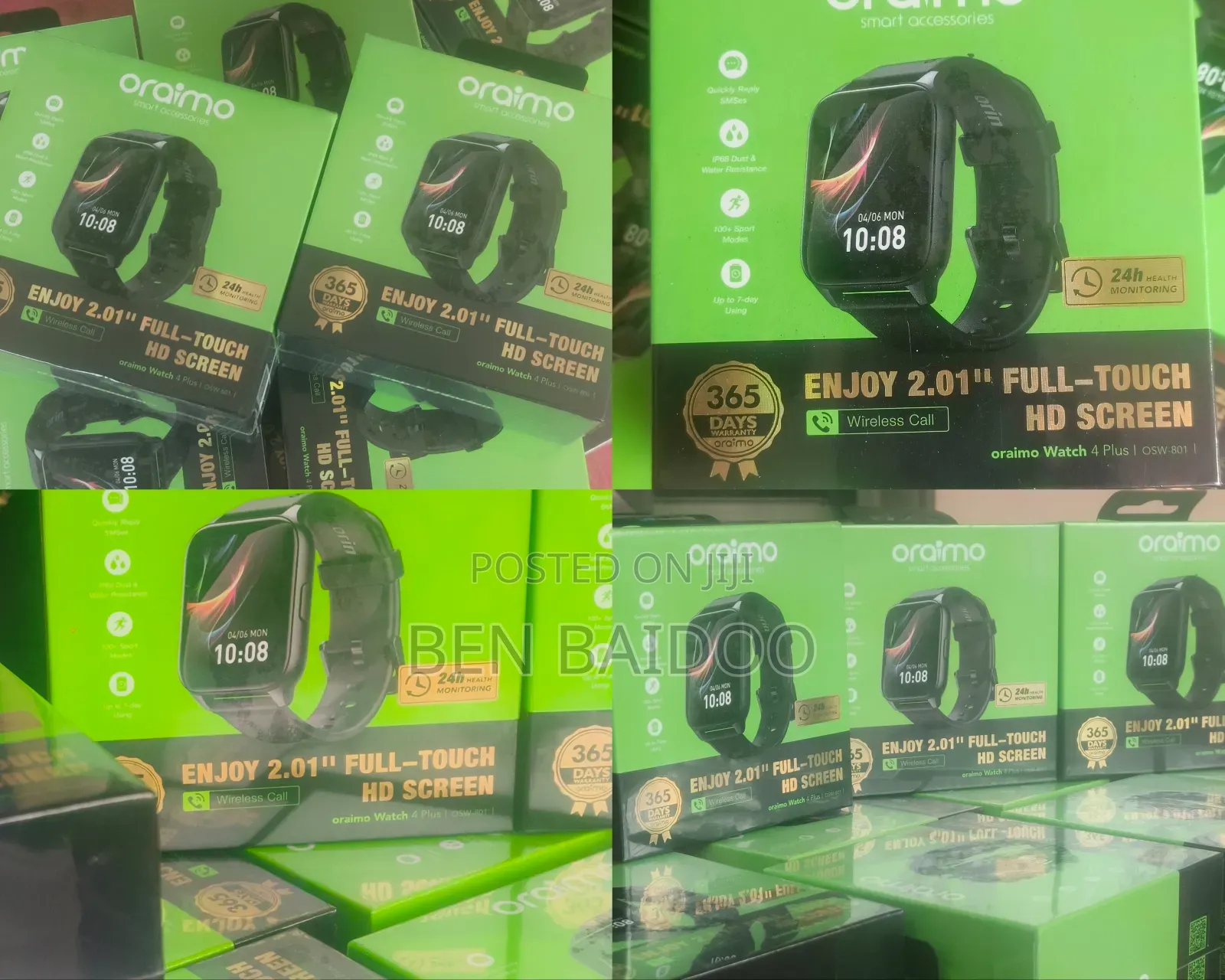 Oraimo Smartwatch 4 (Health Monitor) in Accra Metropolitan - Smart Watches & Trackers, Mr Kobby ...