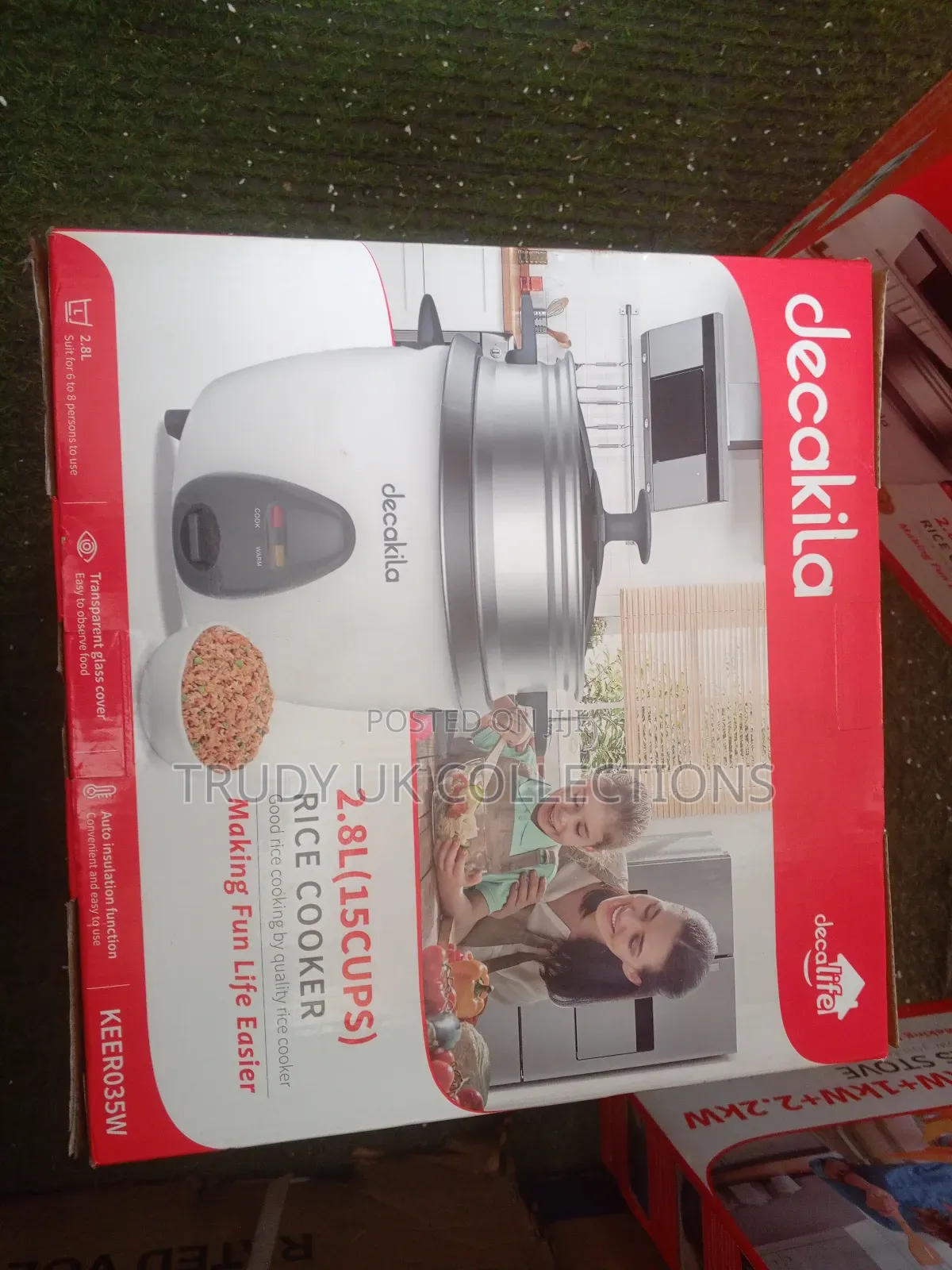 Decakila 2.8liters Rice Cooker Transparent Glass Cover in Accra ...