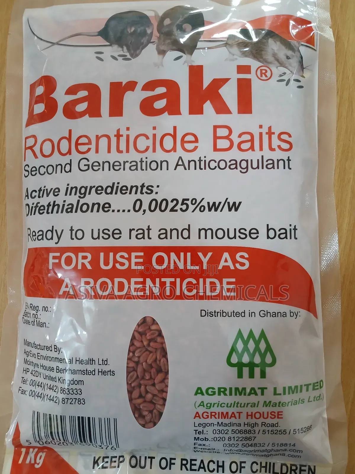 Baraki Rodenticide ( Mouse, Rats, Squirrel) Bait in Accra Metropolitan ...