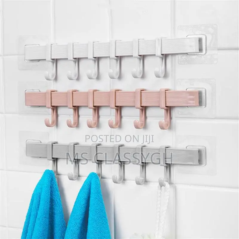 Hook Rack No Punching Hanging Rod Rack Strong Adhesive Toile for sale ...